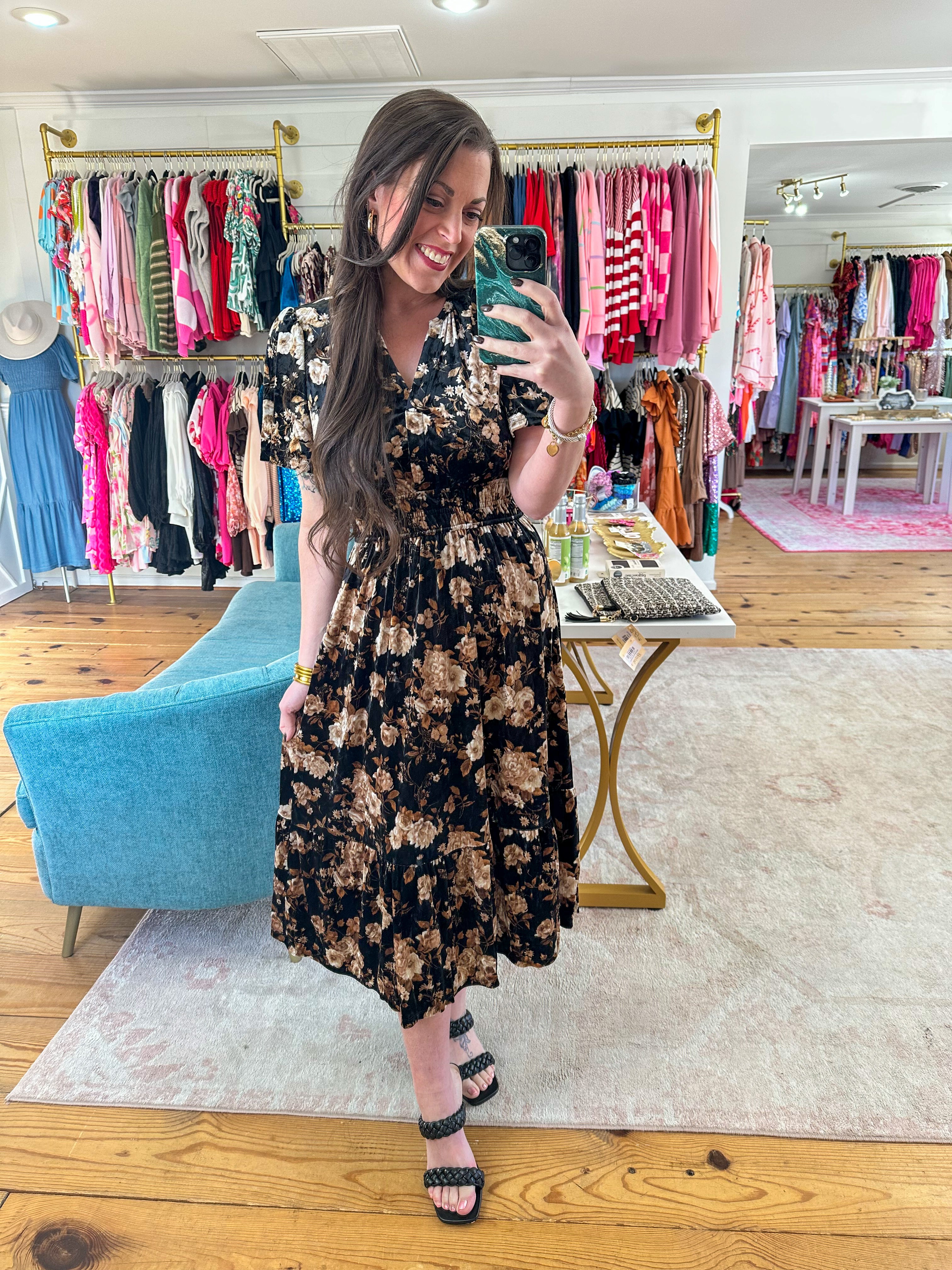 Chasing Shadows Dress – White Orchid Boutique